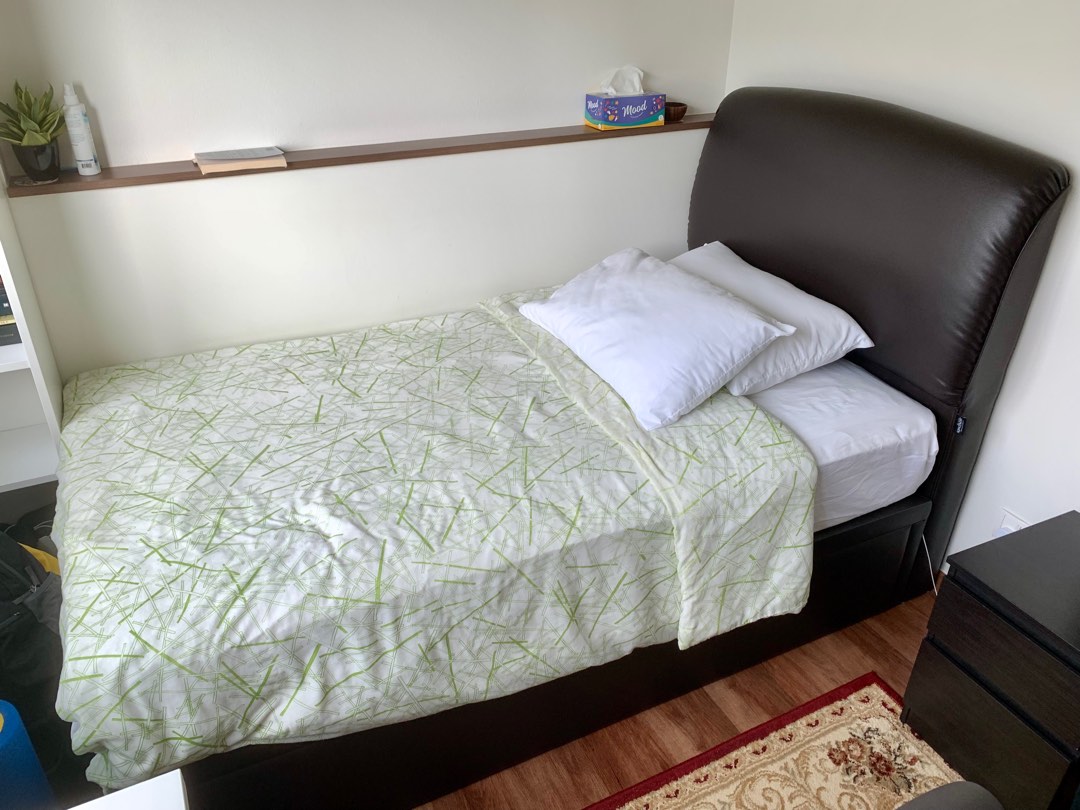 King Koil Super Single Storage Bed with mattress, Furniture & Home ...