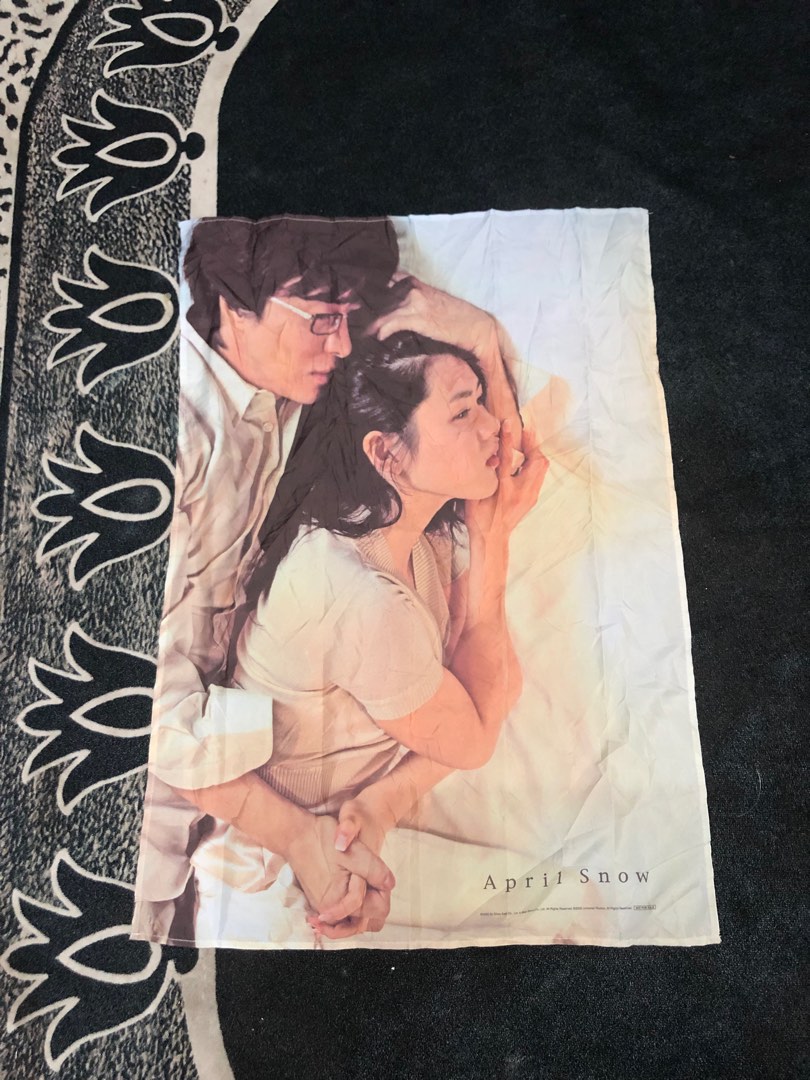 Korean Movie April Snow Vintage Banner, Hobbies & Toys, Stationery ...