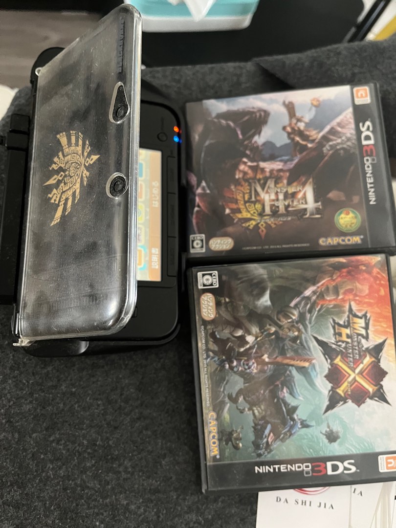 Limited edition monster hunter 4 3DS with mh4 and mhx game, Video Gaming, Video Game Consoles ...