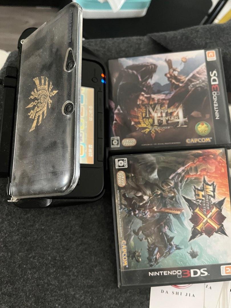 Limited edition monster hunter 4 3DS with mh4 and mhx game, Video ...