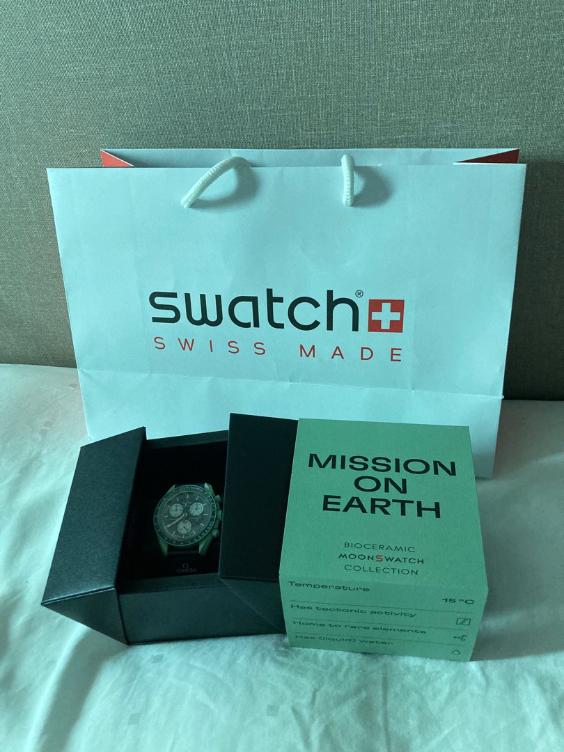 Local receipt Earth Omega x swatch, Luxury, Watches on Carousell