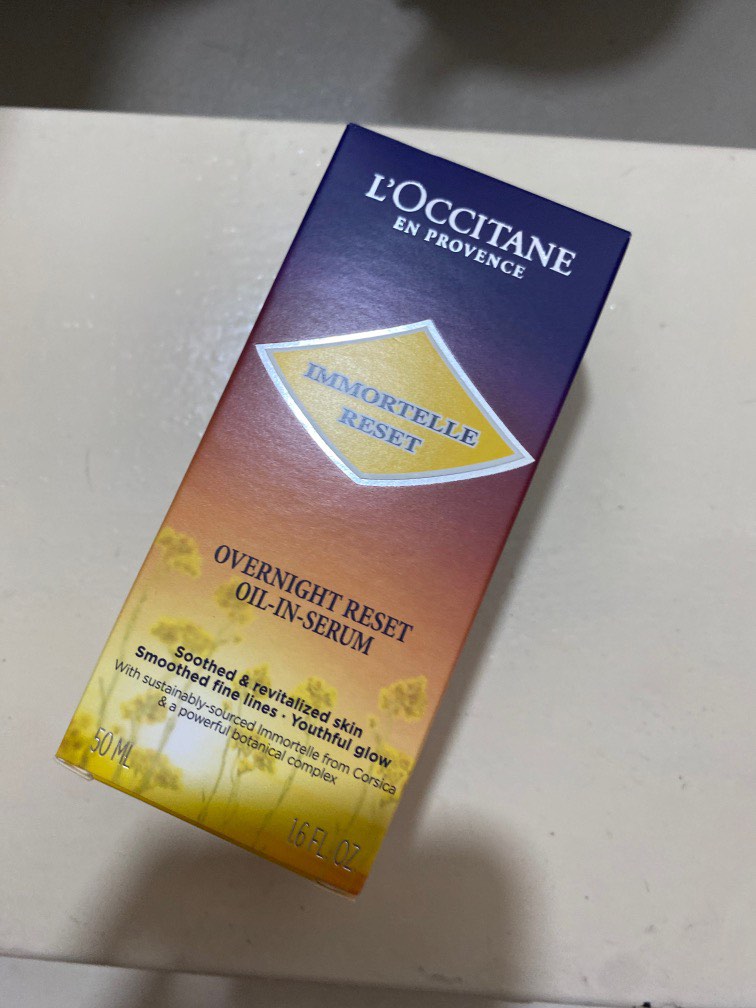 Loccitane immortelle reset serum, Beauty & Personal Care, Face, Face Care on Carousell