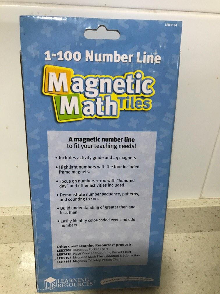 Magnetic Math Tiles (Learning Resources), Hobbies & Toys, Toys & Games ...