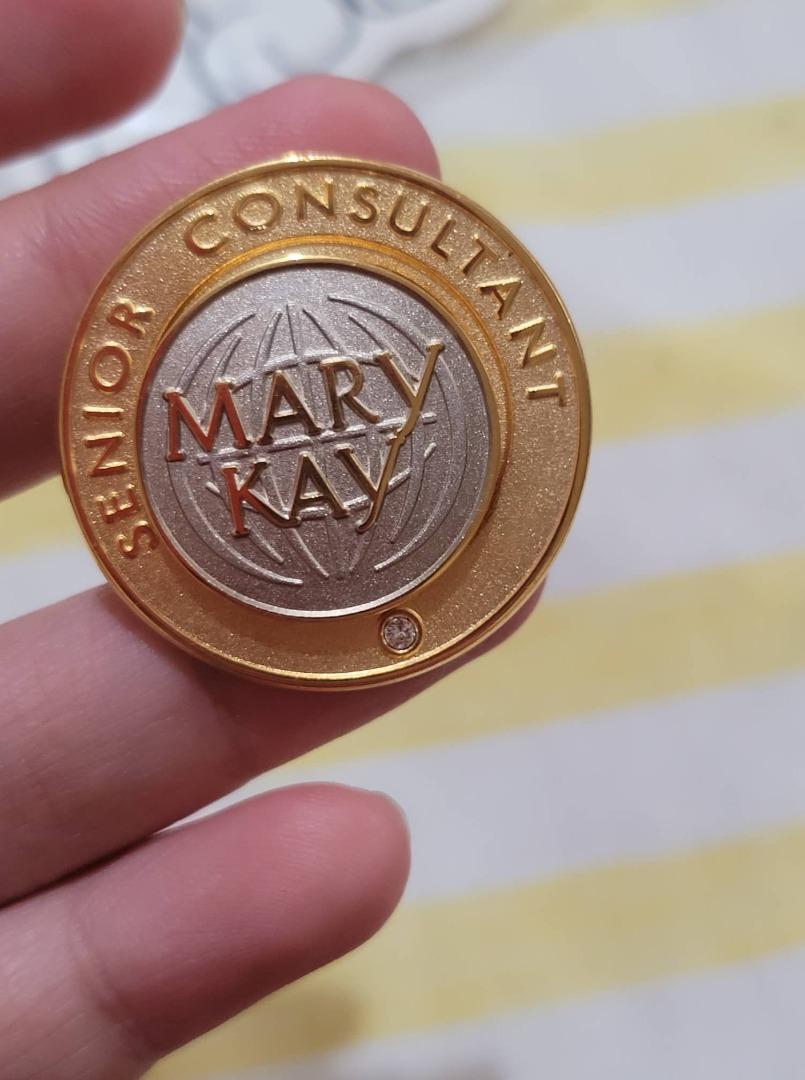Mary Kay Senior Consultant Pin Brooch Gold Tone Vintage Award ...