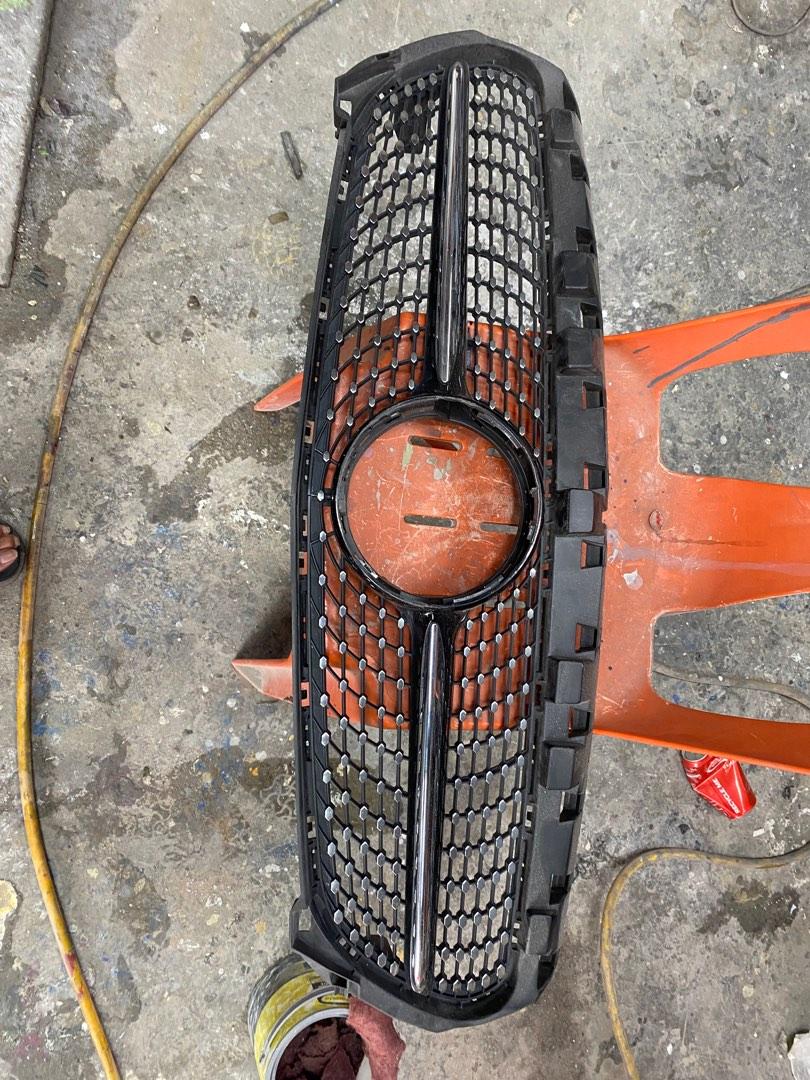 Merc w117 diamond grill, Car Accessories, Accessories on Carousell