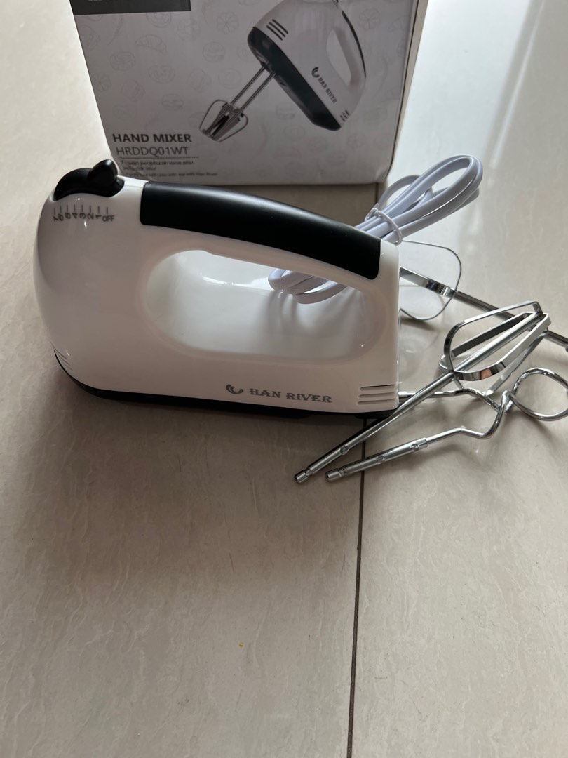 Mixer Hand River Q01 Putih Original, Kitchen & Appliances di Carousell