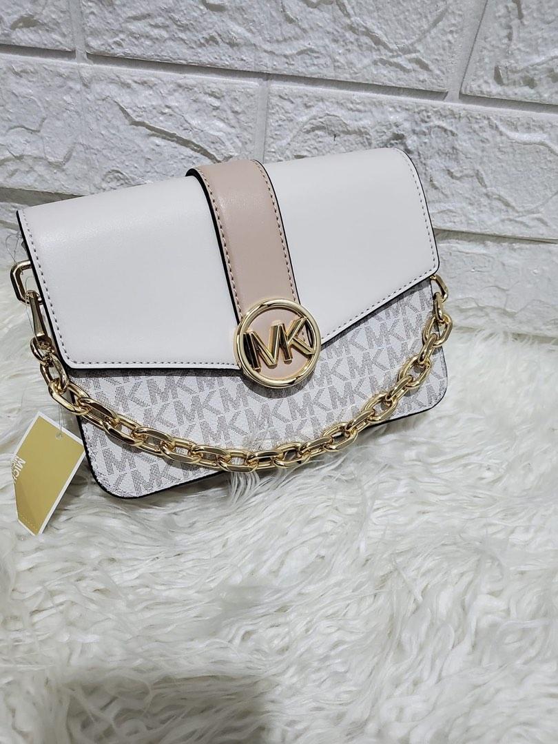 MK CARMEN SMALL FLAP XBODY in buff multi, Women's Fashion, Bags & Wallets, Cross-body Bags on ...