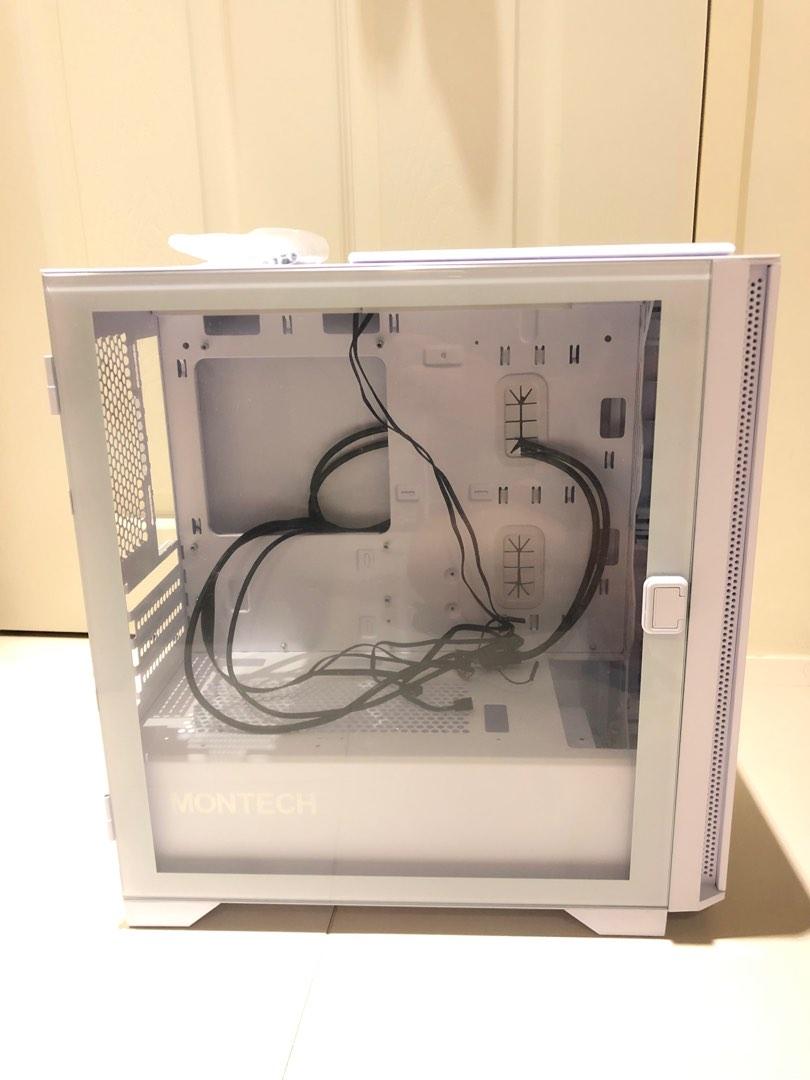 二手montech 君主 air 100 lite 電腦機殼-白, 電腦及科技產品, 電腦周邊產品, 硬碟及儲存裝置在旋轉拍賣
