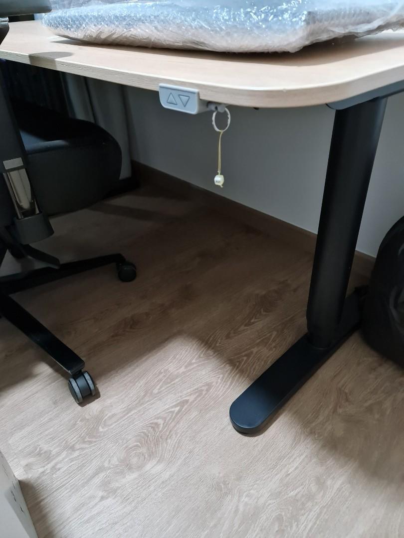 Motorised Adjustable Study Table by Ikea, Furniture & Home Living ...