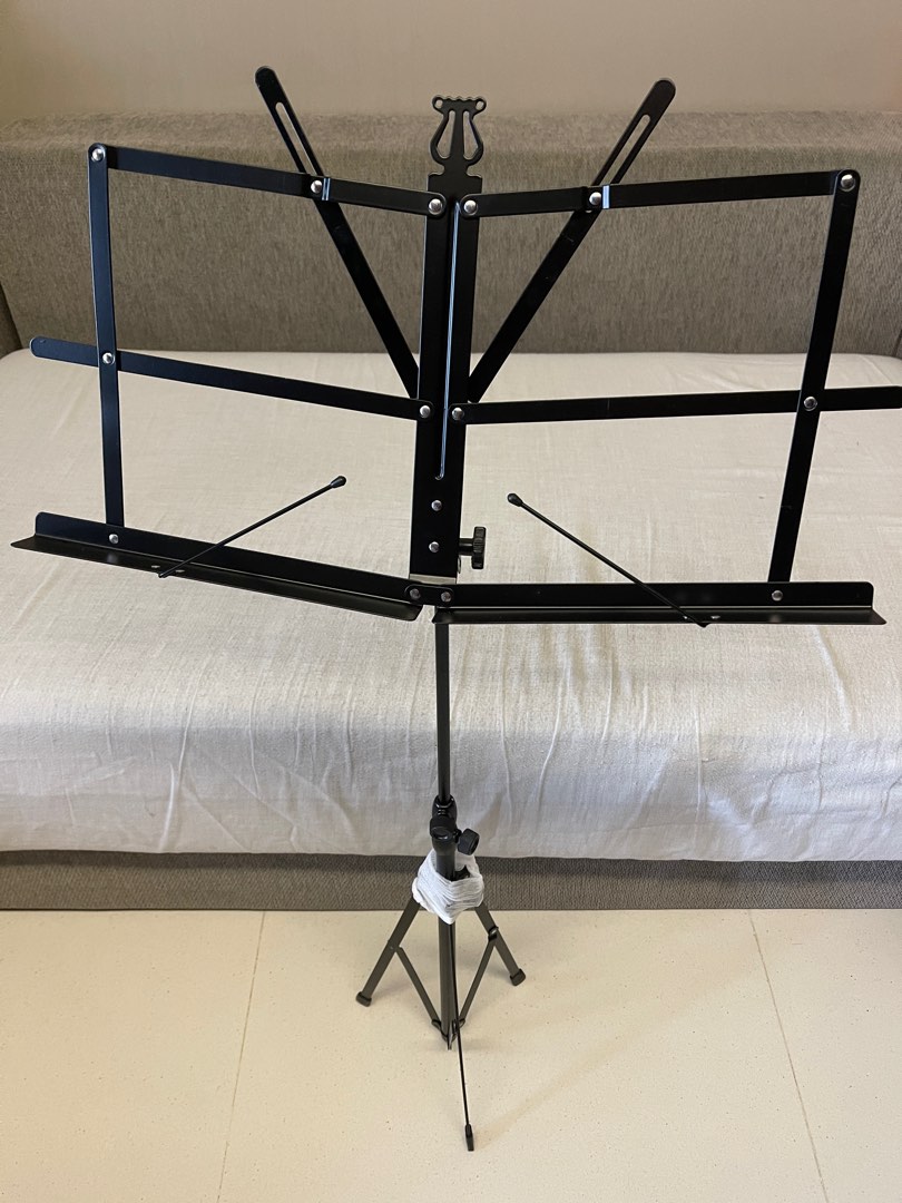 Music stand portable folding sheet, professional adjustable music sheet ...