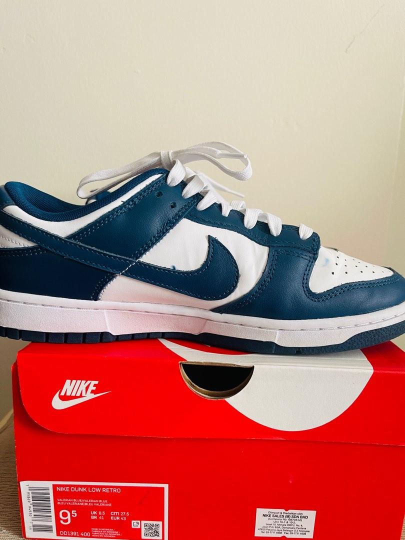 Nike Dunk Low Valerian Blue, Men's Fashion, Footwear, Sneakers on Carousell