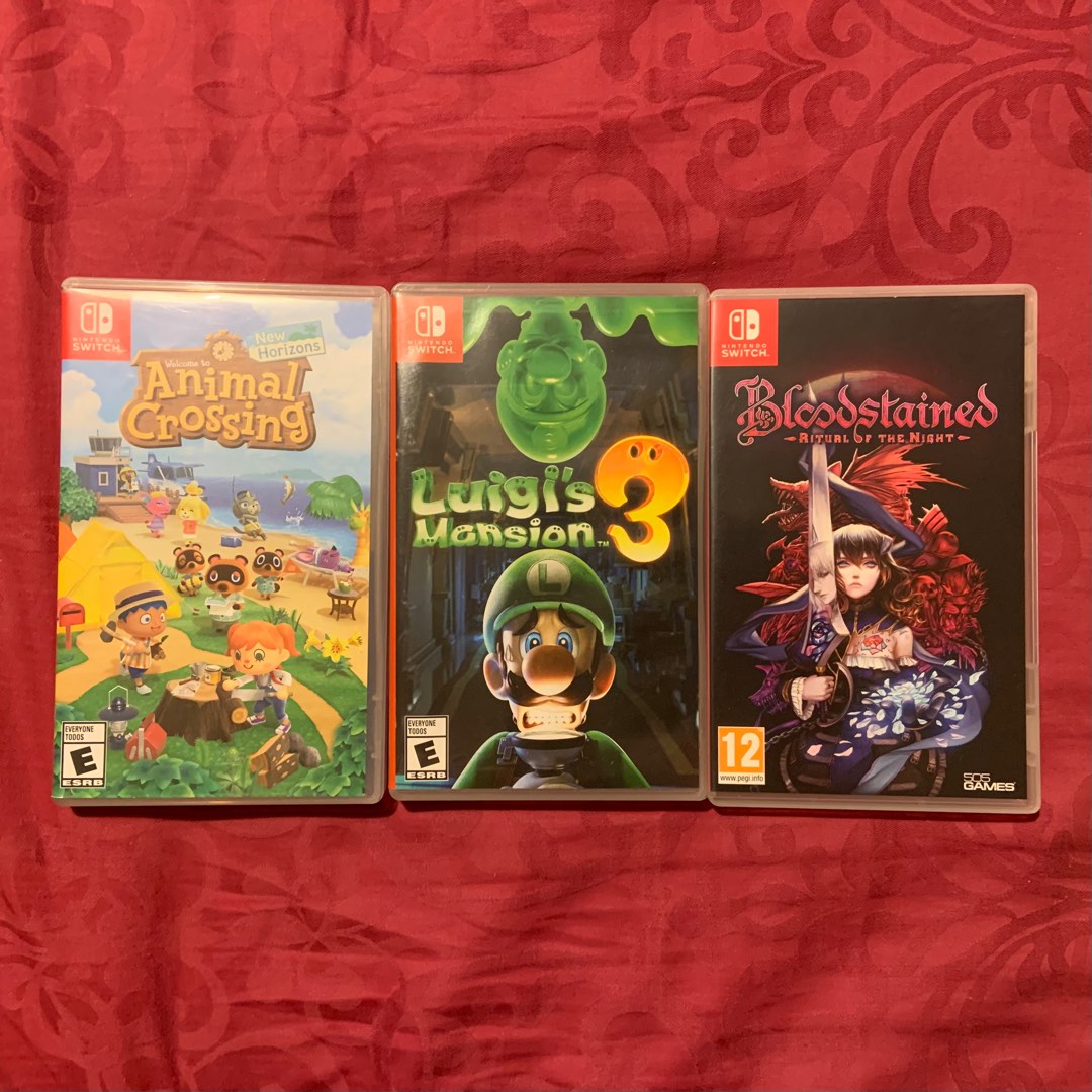 Nintendo Switch Games Animal Crossing New Horizons, Luigi Mansion 3 and ...