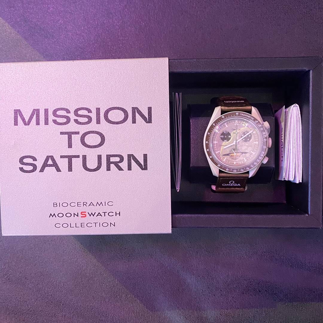Omega x Swatch Saturn, Luxury, Watches on Carousell