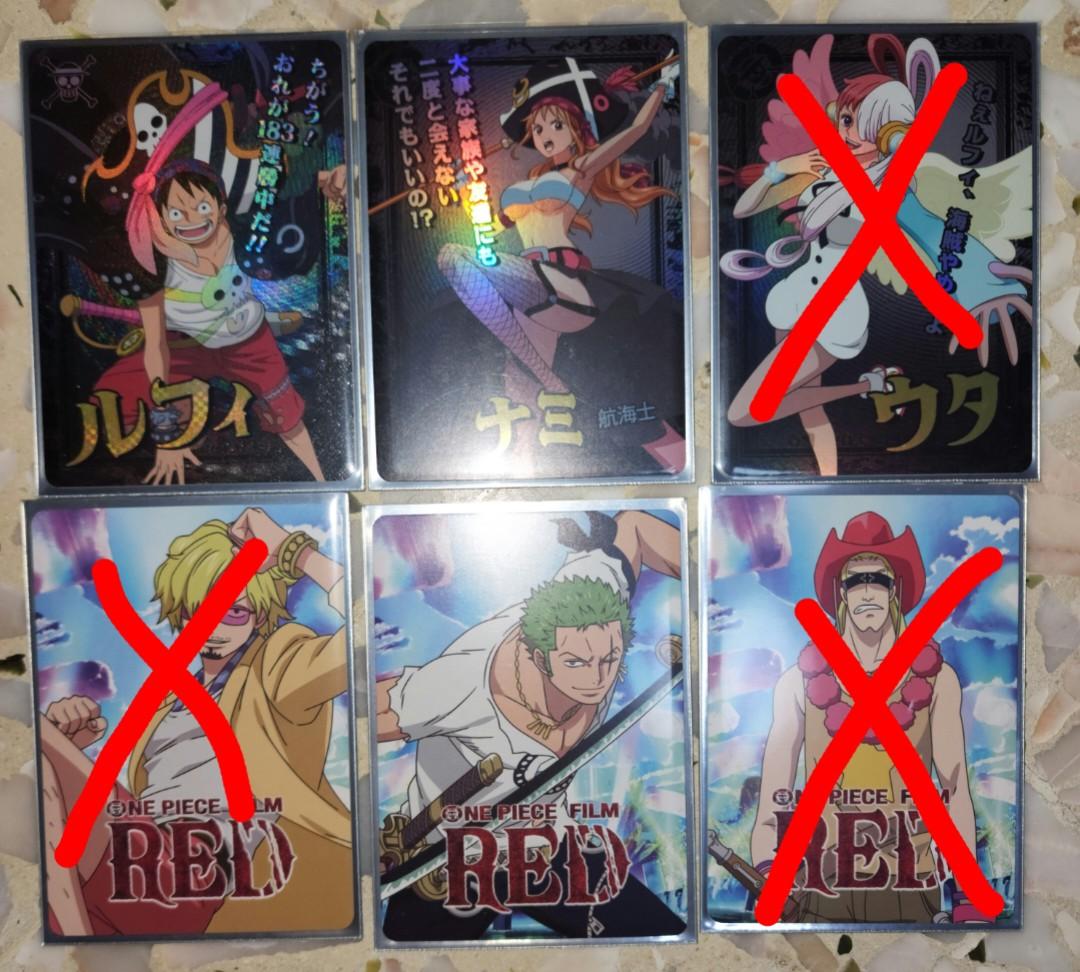 One Pice Film Red Character Cards, Hobbies & Toys, Memorabilia ...