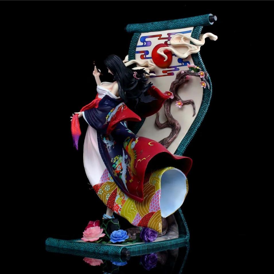 One Piece Kimono Robin action figure two head Scene statue PVC model ...