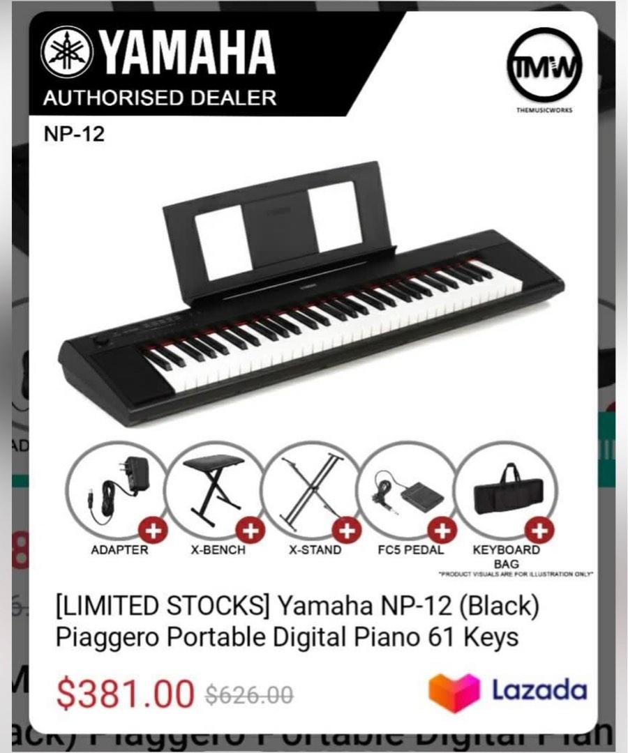 Original Yamaha Piaggero NP-12, Hobbies & Toys, Music & Media, Musical ...