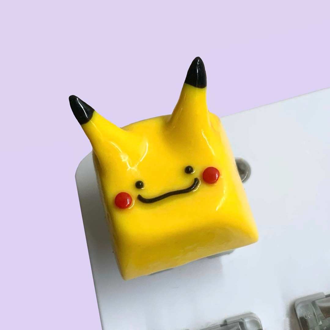 Pikachu Ditto Artisan Keycap for Mechanical Keyboard, Computers & Tech ...