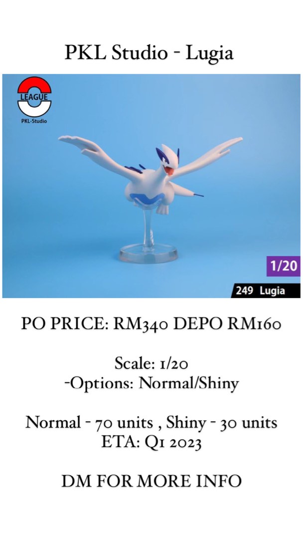 PKL Studio - Lugia, Hobbies & Toys, Toys & Games on Carousell