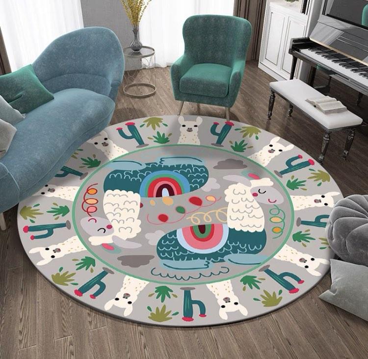 PO Large round carpet/rug, Furniture & Home Living, Home Decor, Carpets ...