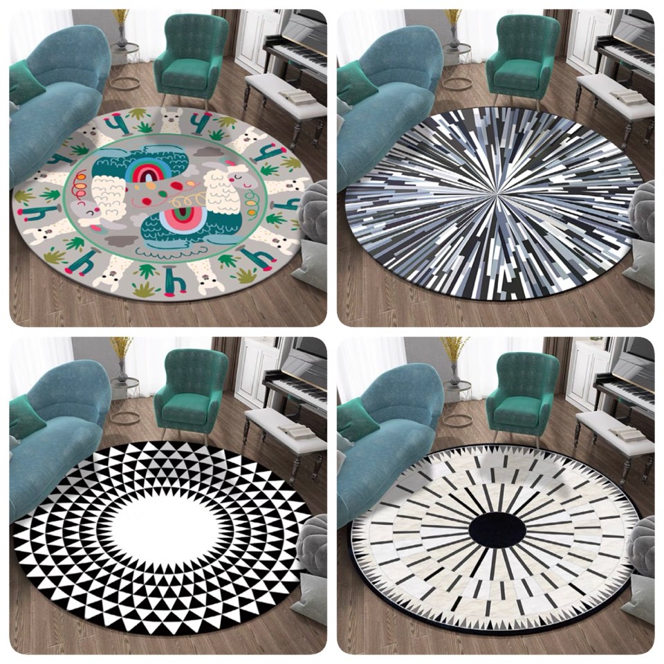 PO Large round carpet/rug, Furniture & Home Living, Home Decor, Carpets ...