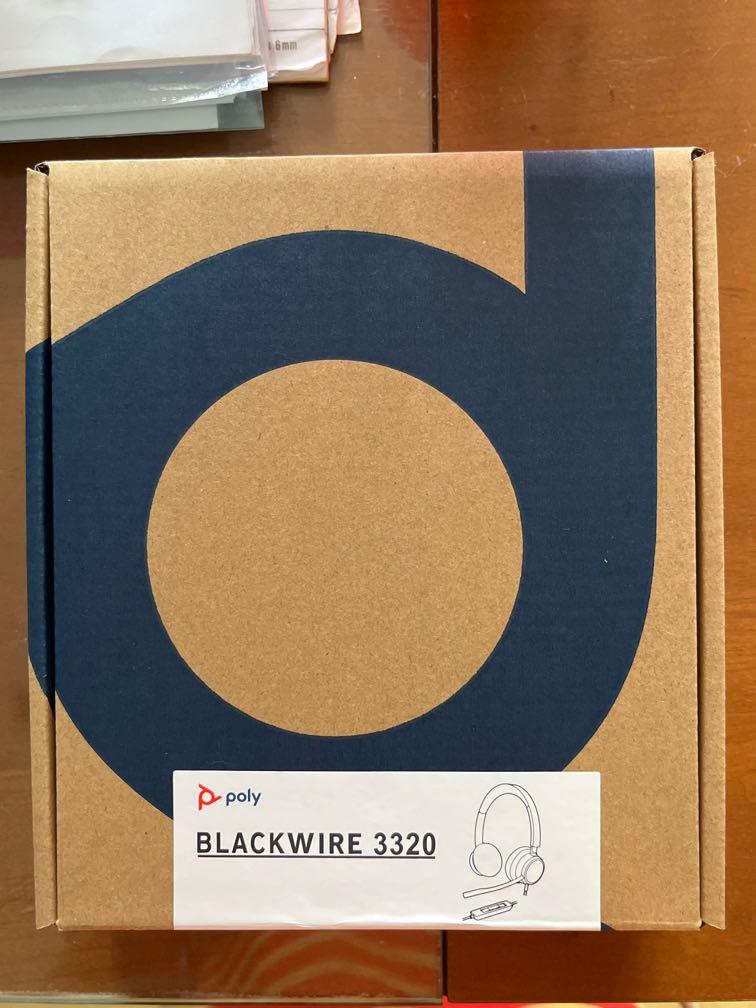 Poly Blackwire 3320 headphone, Audio, Earphones on Carousell