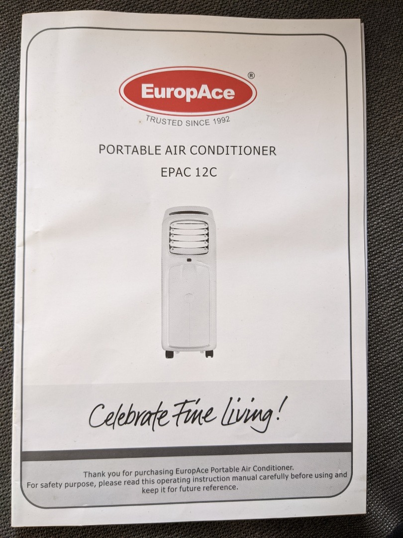 Portable Aircon - EuropAce, TV & Home Appliances, Air Conditioners ...