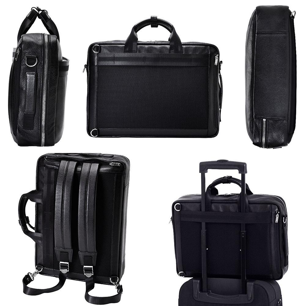 PORTER leather 3way briefcase 真皮背囊 牛皮背包 daypack 3 way backpack 三用斜咩袋公事包 men bag PORTER TOKYO ...