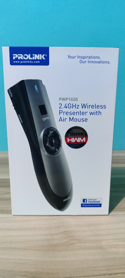 PROLiNK Wireless Presenter/Air Mouse, Computers & Tech, Parts ...