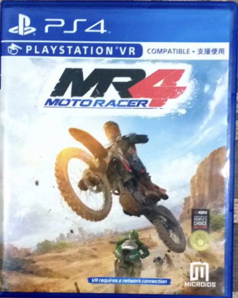 PS4 MR4 MOTO RACER 英文版 支援VR, 電玩遊戲相關, 電玩、電腦遊戲軟體, PlayStation在旋轉拍賣