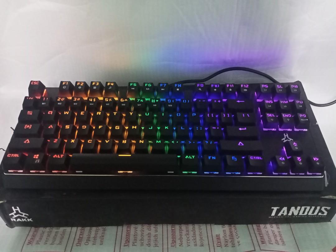 Rakk Tandus 87 Keys RGB Mechanical Keyboard, Computers & Tech, Parts ...