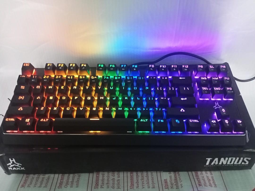 Rakk Tandus 87 Keys RGB Mechanical Keyboard, Computers & Tech, Parts ...