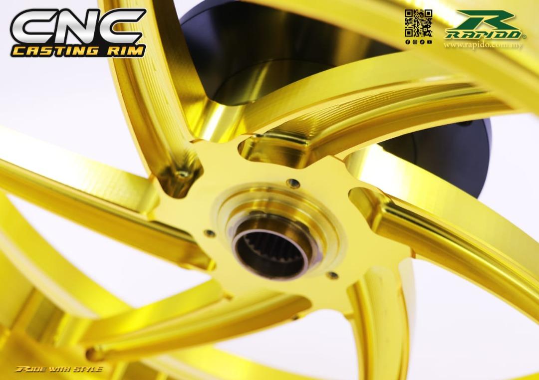 Rapido XMAX 250 XMAX 300 CNC Casting Rim SET FRONT: 350 X15 , REAR: 400 ...