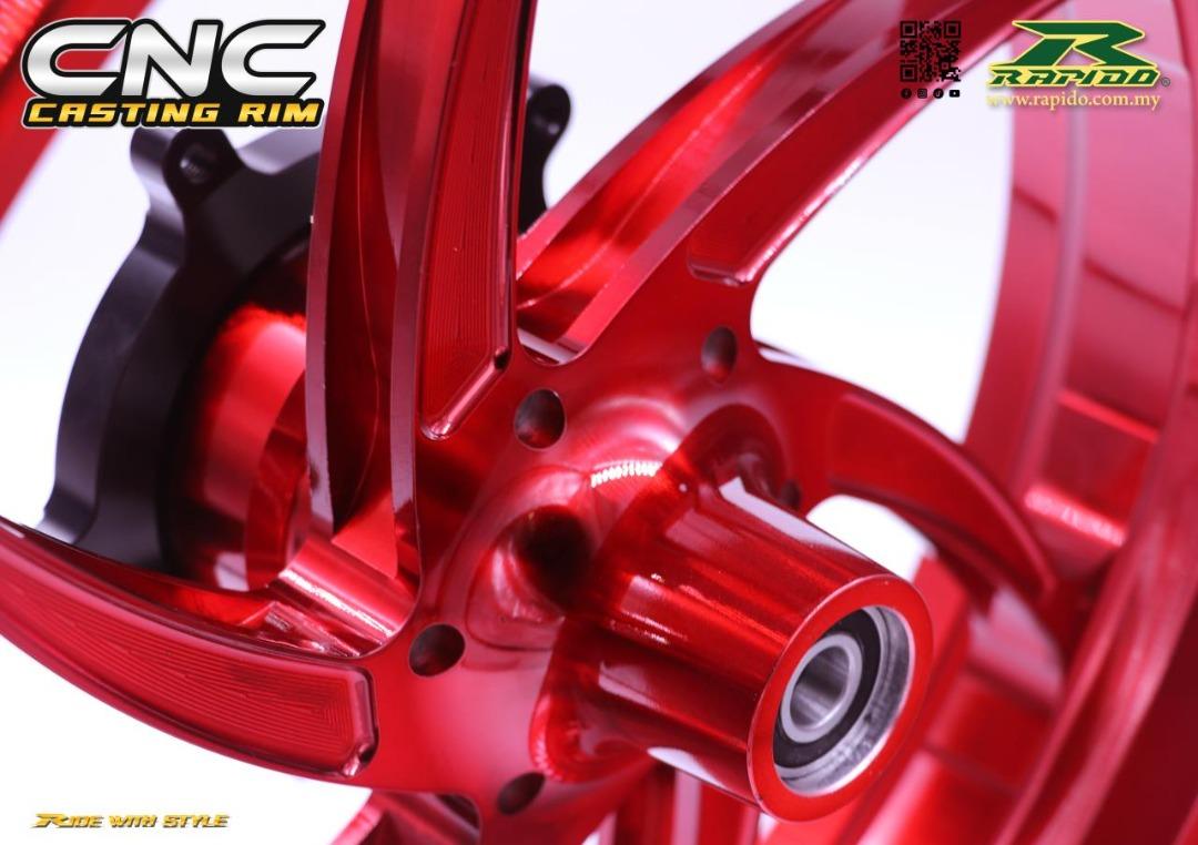 Rapido XMAX 250 XMAX 300 CNC Casting Rim SET FRONT: 350 X15 , REAR: 400 ...