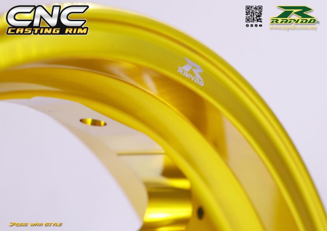 Rapido XMAX 250 XMAX 300 CNC Casting Rim SET FRONT: 350 X15 , REAR: 400 ...