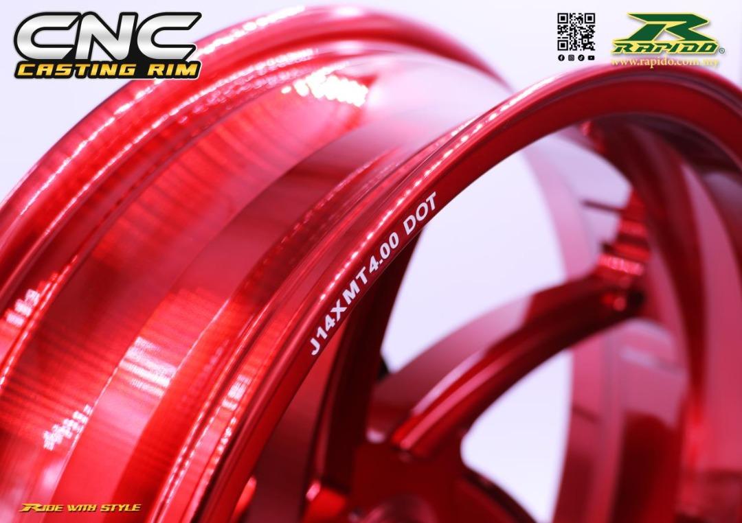 Rapido XMAX 250 XMAX 300 CNC Casting Rim SET FRONT: 350 X15 , REAR: 400 ...