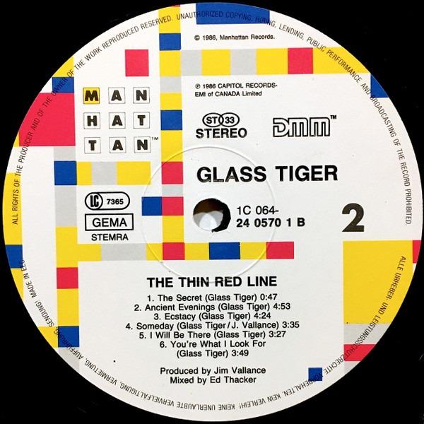 Rare! Signed by Glass Tiger – The Thin Red Line Vinyl, LP, Album 1986 ...