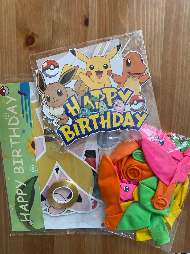 (Ready Stock)Pokemon Theme Birthday Decor Set, Hobbies & Toys ...
