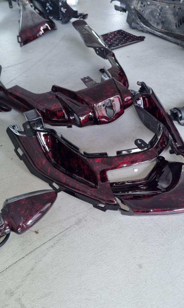 Red Candy Forged Carbon Fiber, Motorcycles, Motorcycle Accessories on ...