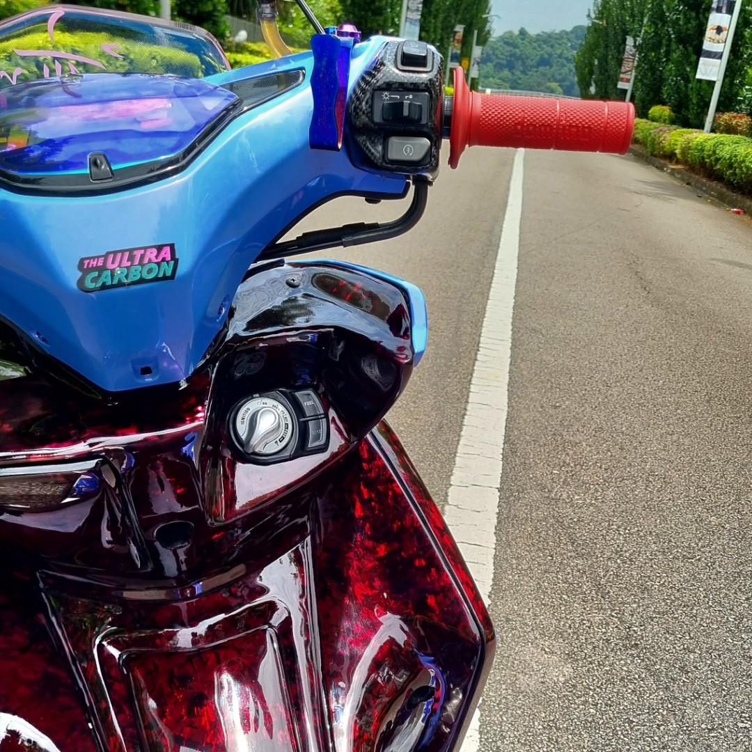 Red Candy Forged Carbon Fiber, Motorcycles, Motorcycle Accessories on ...
