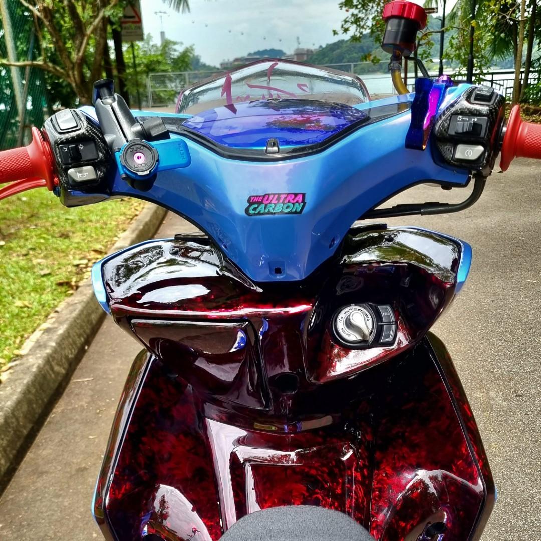 Red Candy Forged Carbon Fiber, Motorcycles, Motorcycle Accessories on ...
