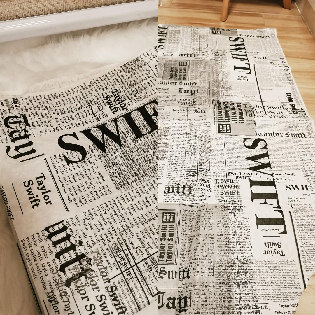 reputation newspaper packaging wrap - Taylor Swift, Hobbies & Toys ...