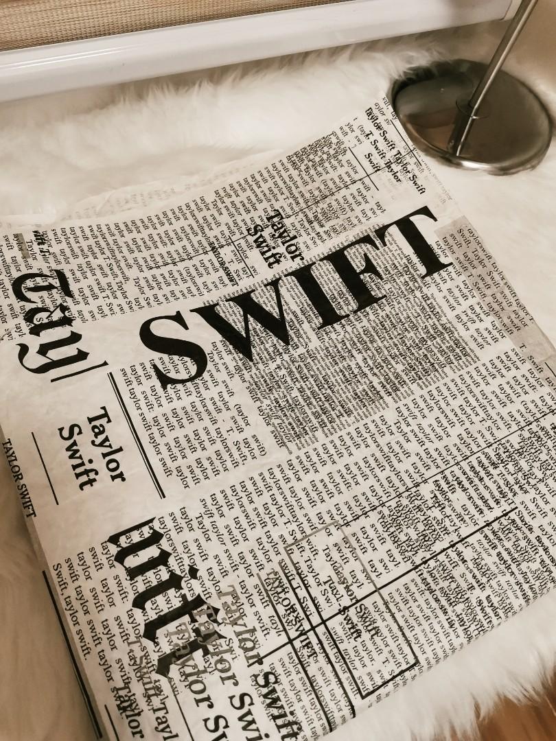 reputation newspaper packaging wrap - Taylor Swift, Hobbies & Toys ...