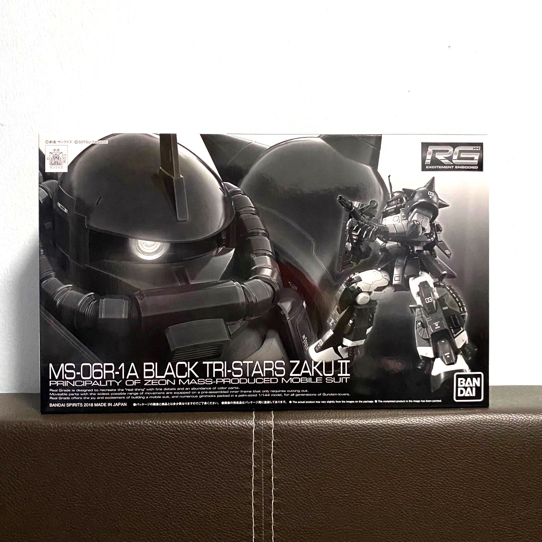 RG 1/144 MS-06R-1A BLACK TRI-STARS ZAKU II, Hobbies & Toys, Toys & Games on Carousell