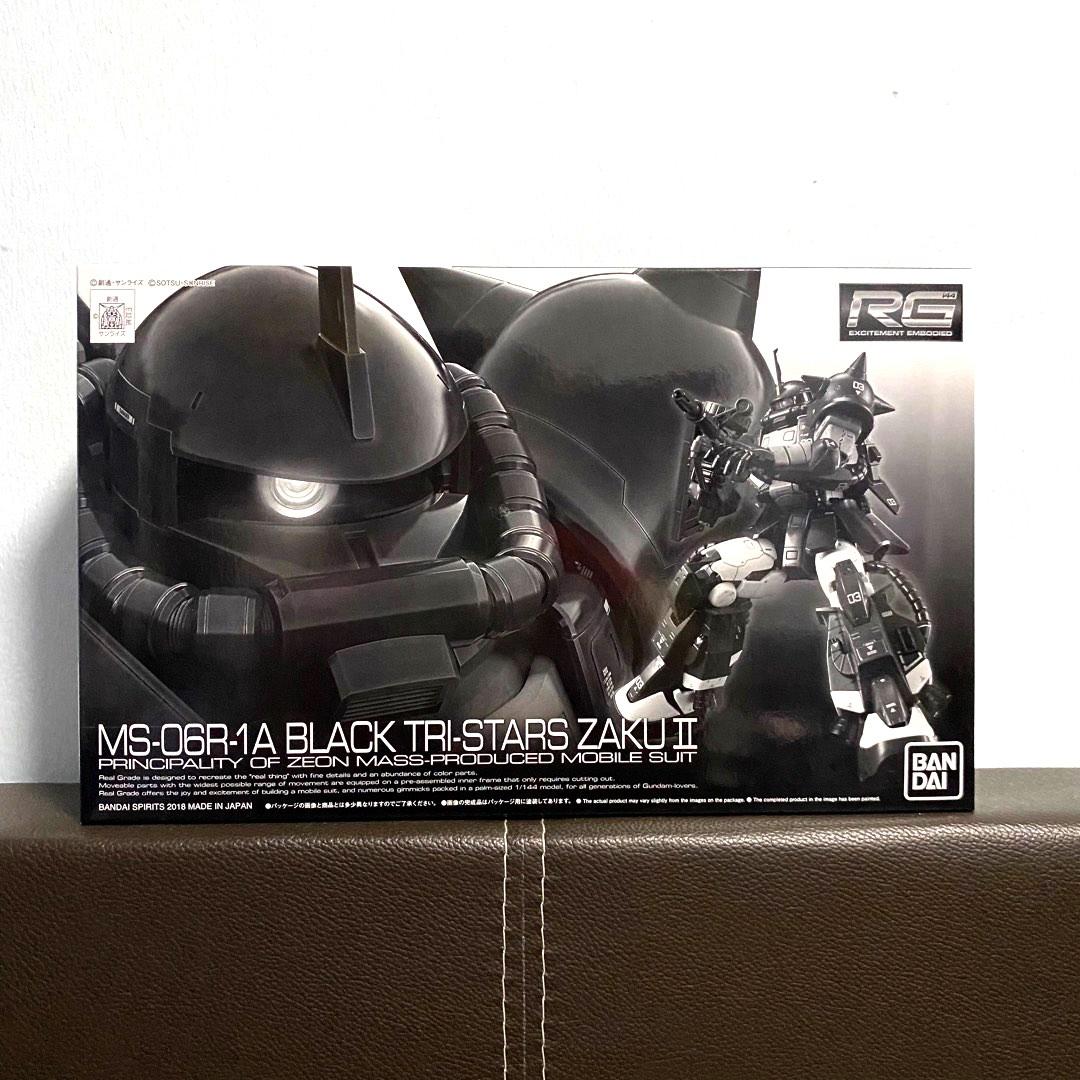 RG 1/144 MS-06R-1A BLACK TRI-STARS ZAKU II, Hobbies & Toys, Toys & Games on Carousell