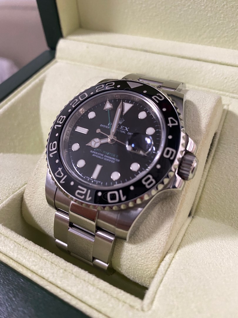 Rolex GMT Master 2 Green Areow, Luxury, Watches on Carousell