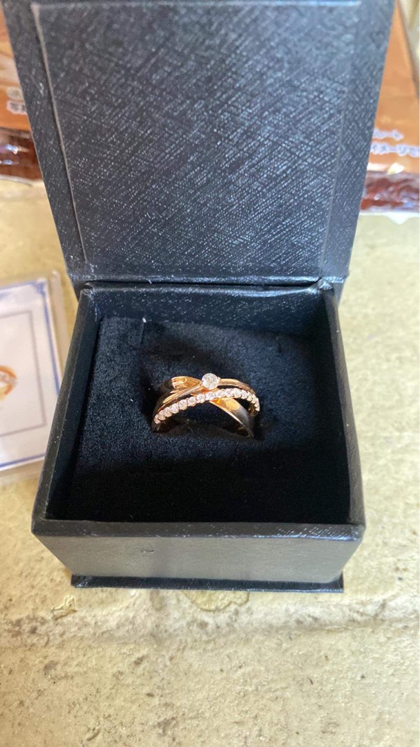 ROSEGOLD RING WITH DIAMOND .30 Karat, Women's Fashion, Jewelry ...