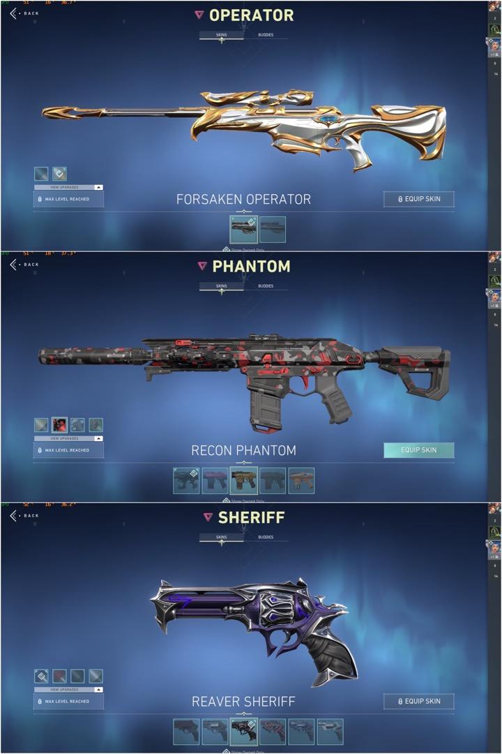 RUINATION PHANTOM+REAVER KNIFE,7 PREMIUM+2 BP VALORANT ACCOUNT#11 (READ ...