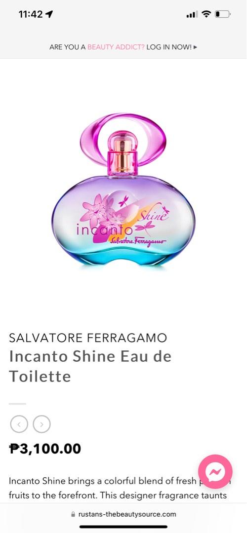 Salvatore Ferragamo Incanto Charm 5ml EDT, Beauty & Personal Care ...