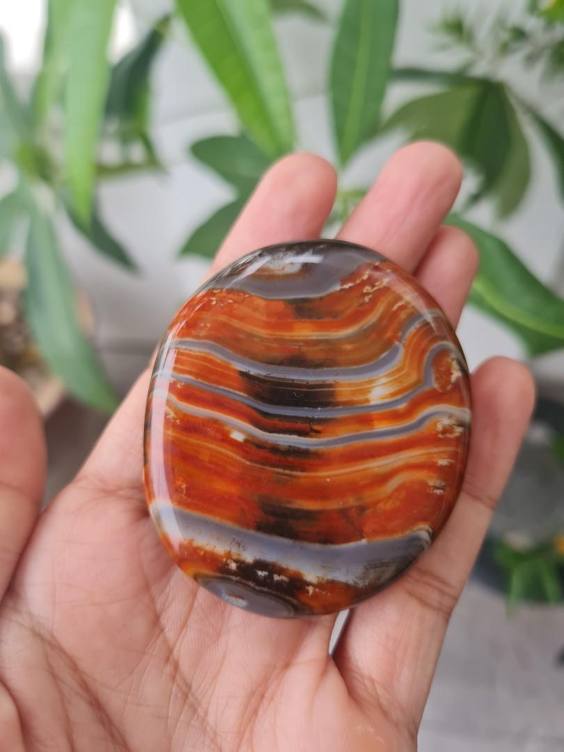 Sardonyx Palm Stone, Furniture & Home Living, Home Decor, Other Home ...