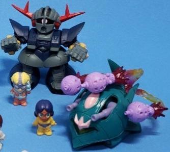 SD Char Aznable with Perfect Zeong & Lalah Sune with Elmeth Mini Figure ...